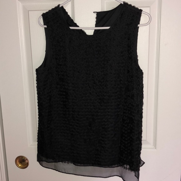 Talbots | Tops | Talbots Beaded Black Tank Top | Poshmark